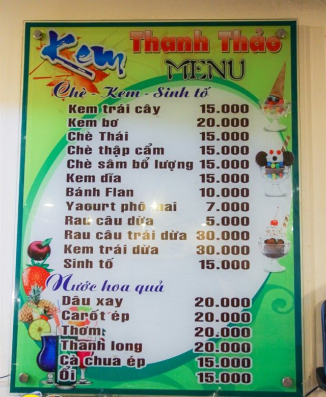 Kem bơ Thanh Thảo Đà Lạt – Địa điểm không thể bỏ lỡ cho tín đồ sành ăn